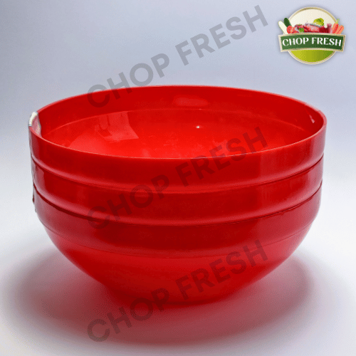 Red Plastic Bowl Set (Medium) - Pack of 3 – Chopfresh